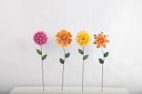 China Highly Weather Resistant Flower Metal Garden Decorations Customizable for sale