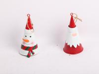 China Custom Metal Christmas Decorations - Handcrafted Snowman, Santa & Elk Designs with 500pcs MOQ and 60-80 Day Delivery for sale