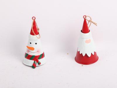 China Custom Metal Christmas Decorations - Handcrafted Snowman, Santa & Elk Designs with 500pcs MOQ and 60-80 Day Delivery for sale