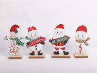 China Custom Metal Christmas Ornaments - Durable Iron Snowman, Santa & Elk Decorations with 500pcs MOQ and 60-80 Day Delivery for sale