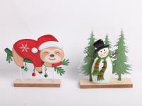 China Custom Metal Christmas Ornaments - Durable Iron Snowman, Santa & Elk Decorations with 500pcs MOQ and 60-80 Day Delivery for sale