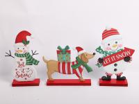 China Custom Metal Christmas Ornaments - Durable Iron Snowman, Santa & Elk Decorations with 500pcs MOQ and 60-80 Day Delivery for sale