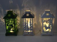 China Custom Metal Christmas Lantern Decorations with LED Support - Handcrafted Outdoor/Indoor Holiday Decor in Multiple Sizes for sale