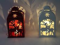 China Custom Metal Christmas Lantern Decorations with LED Support - Handcrafted Outdoor/Indoor Holiday Decor in Multiple Sizes for sale