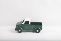 China Vintage Green Truck Iron Metal Garden Decorations Outdoor for sale