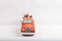 China Old Style Orange Van Decorations Interior Decorations Metal Garden Decorations for sale