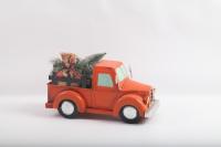 China Old Style Orange Van Decorations Interior Decorations Metal Garden Decorations for sale