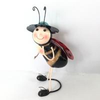 China Bee Ornament High Weather Resistance Metal Garden Decorations Add a Touch of Nature to Your Garden for sale