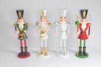 China Handcrafted Modern Metal Christmas Decorations Festive Theme In Red Green / White for sale