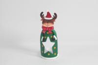 China Customized Metal Christmas Decoration Snowman Santa Claus Elk Handicrafts For Modern Holiday Decor for sale