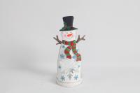 China Customized Metal Christmas Decoration Snowman Santa Claus Elk Handicrafts For Modern Holiday Decor for sale