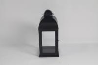 China Charming Handcrafted Christmas Decorations For Winter Holiday Decor Black Candlestick Lantern for sale