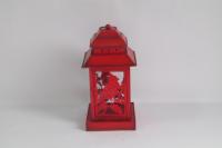 China Exquisite Metal Holiday Red Lanterns With Modern Flair For Home For Garden for sale