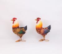 China Charming Multicolor Metal Animal Garden Statuess Weatherproof and Easy to Install for sale