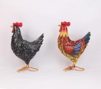 China Charming Multicolor Metal Animal Garden Statuess Weatherproof and Easy to Install for sale