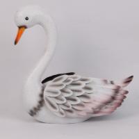 China Metal Swan Garden Figurines White Swan Black Swan for sale
