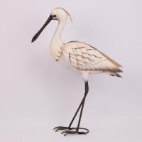 China Easy Maintenance and Weatherproof Animal Garden Ornament Metal Egret Metal Heron for sale