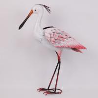 China Easy Maintenance and Weatherproof Animal Garden Ornament Metal Egret Metal Heron for sale