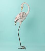 China Metal Crane Decor High Durability Vintage Animal Garden Ornaments for Your Garden Sanctuary for sale