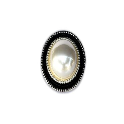China Plastic Garment Accessory Round Pearl Button Ladies Knit Cardigan for sale