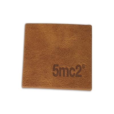 China PU Genuine Jeans Leather Label Clothes Garment Tags Custom for sale