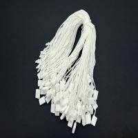 China White Hang Nylon Plastic Tag Fastener String Rectangular ODM for sale