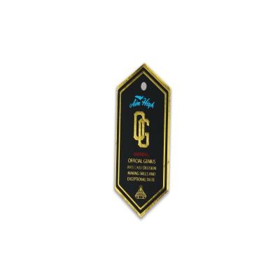 China Rectangular Recycled Paper Clothing Hang Tag Waterproof For Gifts for sale