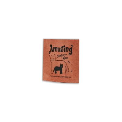 China Custom Jeans Leather Label Rectangular Brand Logo For Crochet Items for sale