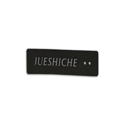 China Custom Woven Heat Transfer Clothing Labels 42x62 For Bags Garment for sale