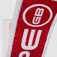China Personalized Printed Sew In Woven Clothing Labels Garment Tags for sale