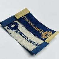 China Craft Embroidered Woven Garment Labels Custom For T Shirt for sale