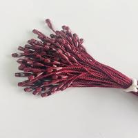 China Burgundy ABS Polyester Nylon Tag Fasteners Loop Bullet Shaped Pendant for sale