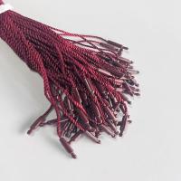China Burgundy ABS Polyester Nylon Tag Fasteners Loop Bullet Shaped Pendant for sale