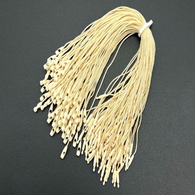 China OEM Bulk Braided Nylon Locking Fabric Tag Fasteners Beige for sale