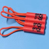 China Waterproof Orange Plastic Swing Cord Zipper Puller For Clothes Jumpsuit for sale