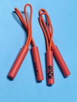 China Waterproof Orange Plastic Swing Cord Zipper Puller For Clothes Jumpsuit for sale
