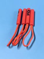 China Waterproof Orange Plastic Swing Cord Zipper Puller For Clothes Jumpsuit for sale