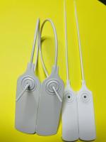 China Bulk White Plastic Cloth Security Tag On Clothing Rectangle for sale