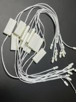China Rectangle Polyester Snap Lock Plastic Tag Fastener White Eco Friendly for sale