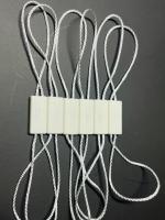China Rectangle Polyester Snap Lock Plastic Tag Fastener White Eco Friendly for sale