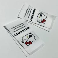 China Iron On Woven Clothing Embroidered Name Labels Customized for sale