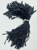 China Universal Black Hang Tag String fasteners Logo Free Cylindrical Three Strand Nylon Rope for sale