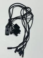 China OEM Luggage Bags Hang Tag Lock String Price Tag Fasteners Black for sale