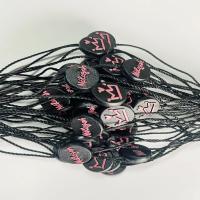 China Tailor Made Elastic Knotted Black Hang Tag String Rope Accessories Custom for sale
