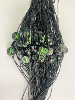 China Hanging Garment Swing Plastic Tag String Fasteners Black Lightweight for sale