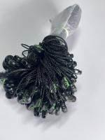 China Hanging Garment Swing Plastic Tag String Fasteners Black Lightweight for sale