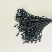 China Custom Plain Swing Black Hang Tag Stringing Cord For Retail Store for sale