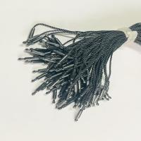 China Custom Plain Swing Black Hang Tag Stringing Cord For Retail Store for sale