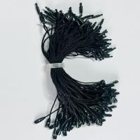 China Custom Plain Swing Black Hang Tag Stringing Cord For Retail Store for sale