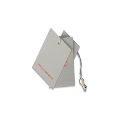 China Full Color Sustainable Paper Clothing Jacket Hang Tag Custom for sale